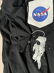 Amazon.com: NASA Pocket Astronaut Space Shuttle in Space T-Shirt T ...