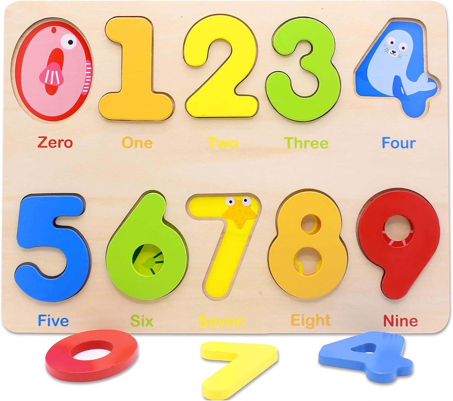Amazon.com: Toddler Puzzles for Kids Age 2-4 Years Old-Wooden Learning ...