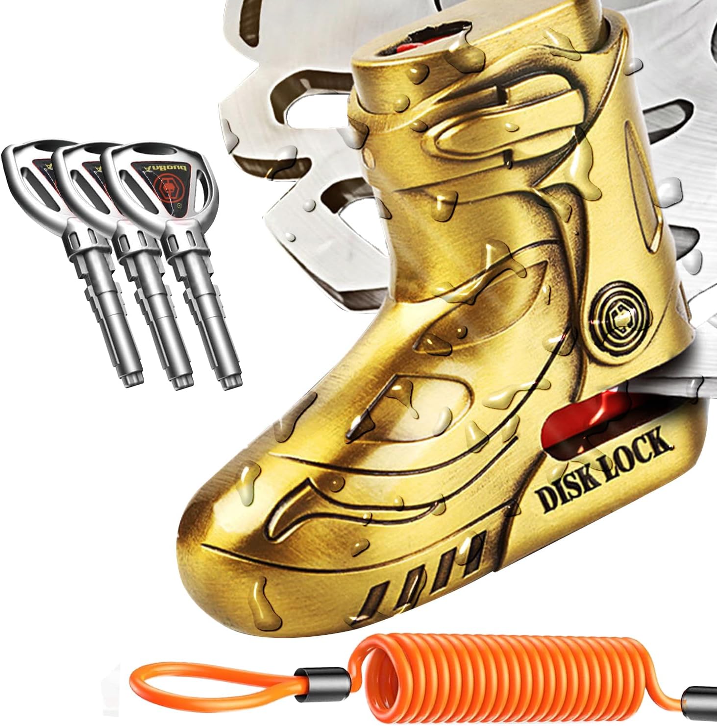 Amazon.com: Disc Brake Lock,Motorcycle Disc Lock, Anti Theft Motorbike ...