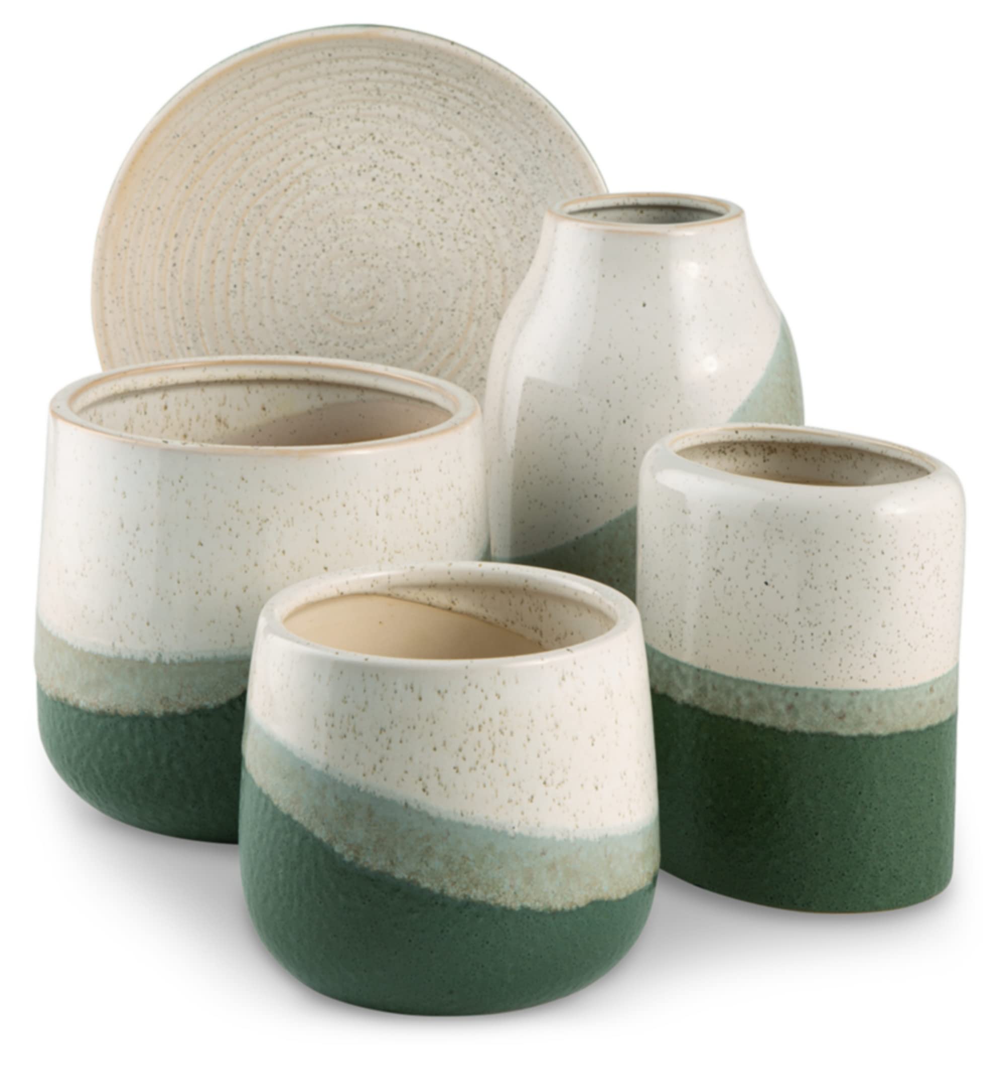 Amazon.com: Signature Design by Ashley Gentset Modern Ceramic Accessory ...
