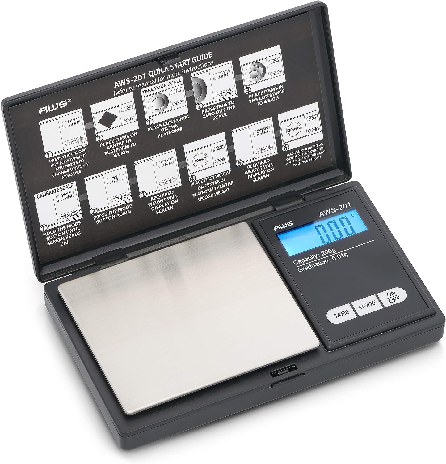 Amazon.com: Digital Pocket Weight Scale - 700G x 0.1 G Precision Mini ...