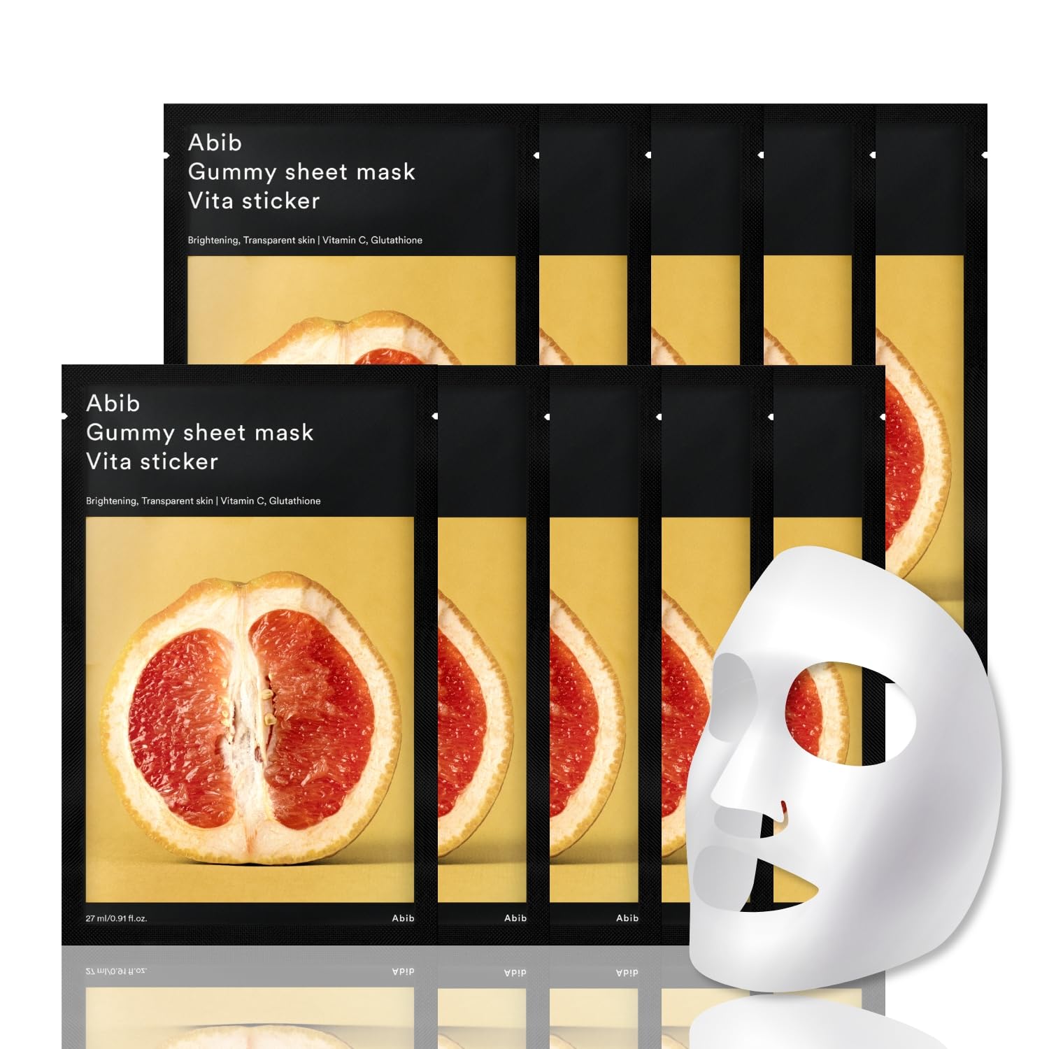Amazon.com : Abib Gummy Sheet Mask 10 Sheets Vita (Vitalizing) : Beauty ...