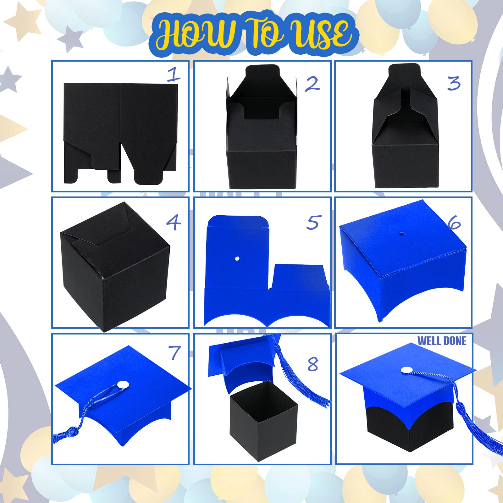 Graduation Cap Box Template
