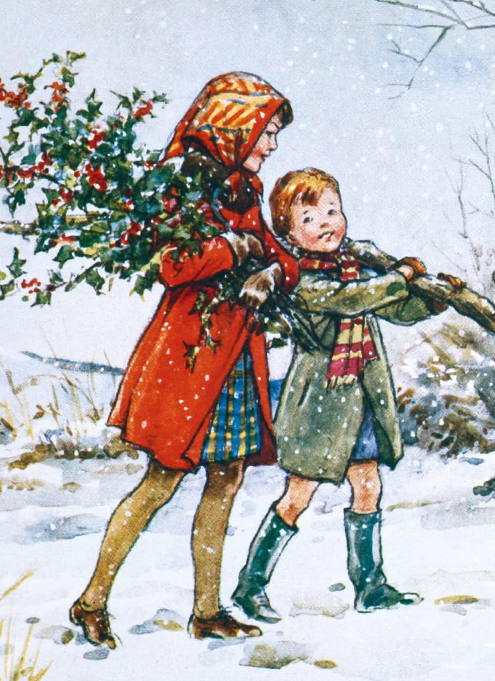 Museums & Galleries Christmas Cards Pack of 8 - Mistletoe Girl ...