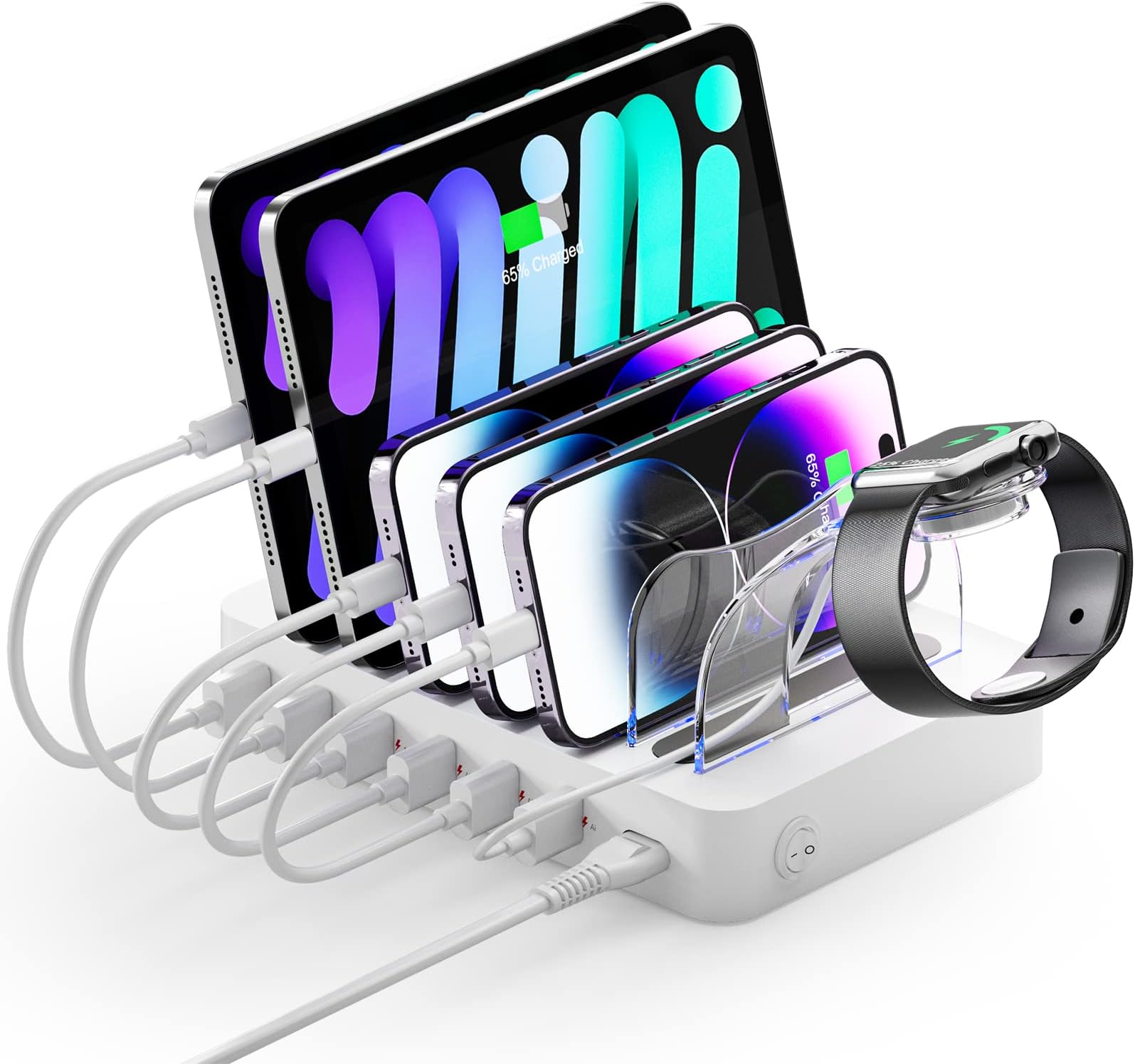 Amazon.com: Unitek Multi USB Charging Station - 6 Port USB C Charging ...