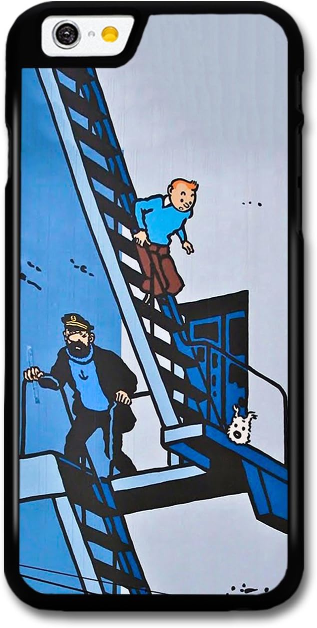 Amazon.com: Tintin & Captain Haddock Graffiti Brussels Street Art case ...