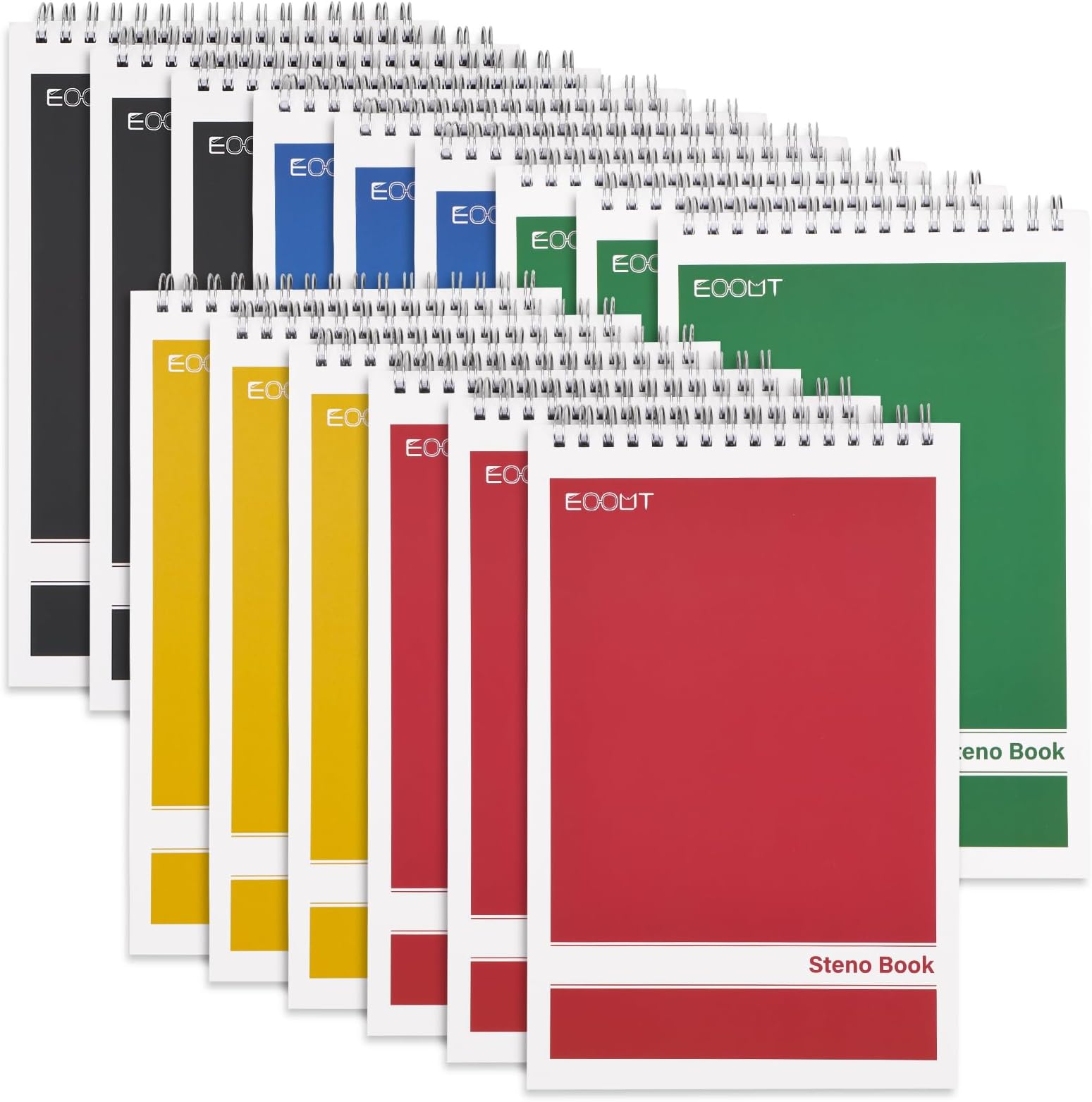 Amazon.com : EOOUT 15 Pack Top Spiral Steno Pads 6x9 Inches, 80 Sheets ...
