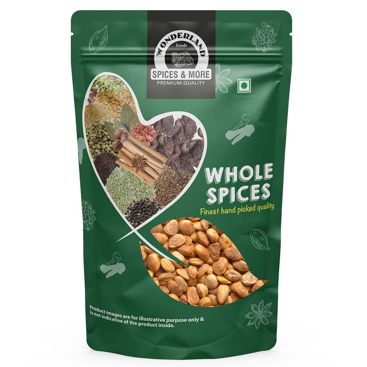 Wonderland Foods Chironji 250g Pack of 1 Almondette Seeds, Almondette ...