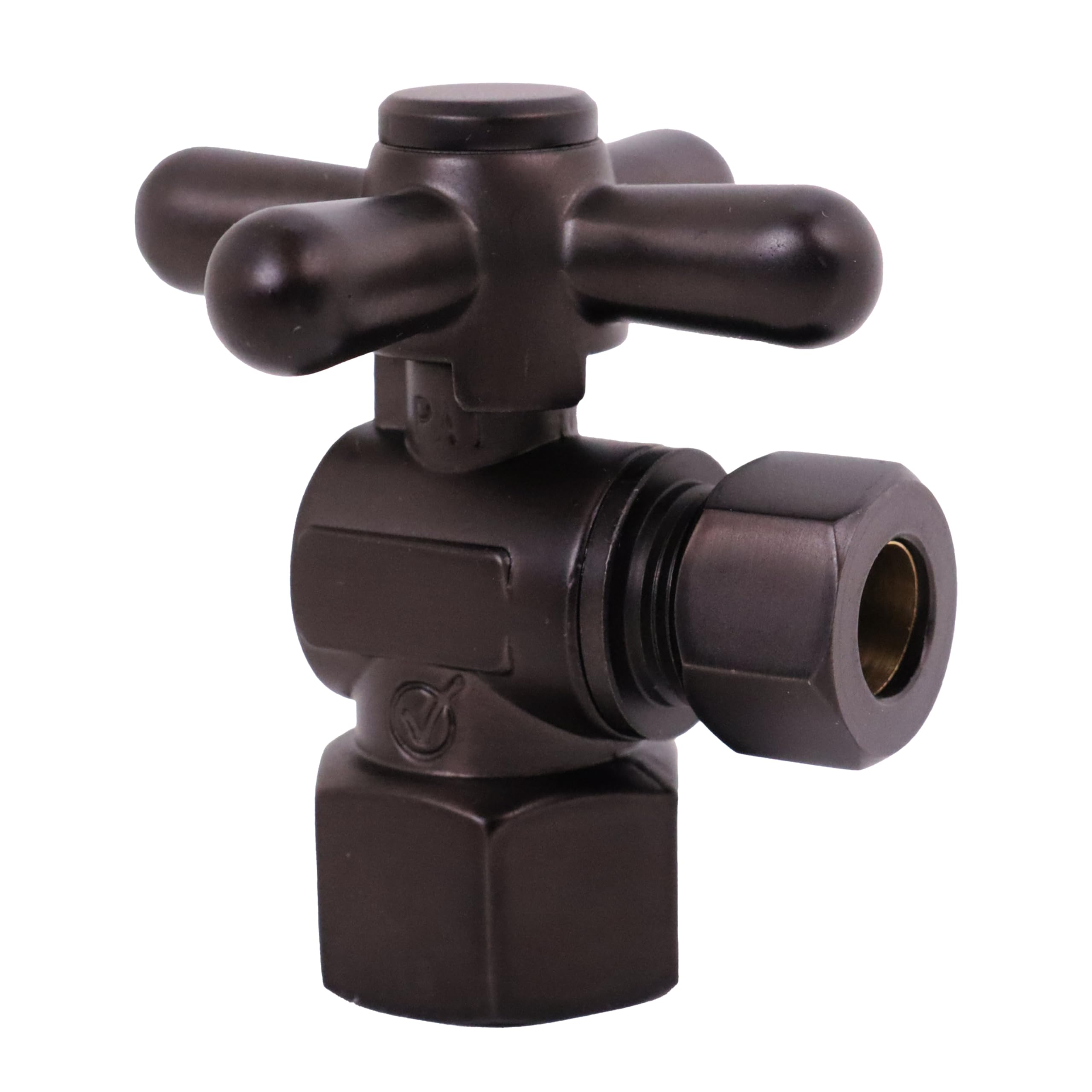 Amazon.com: Westbrass 1/4-Turn Cross Handle Angle Stop, 1/2" IPS x 3/8 ...