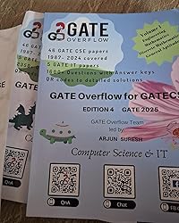 Buy GATE Overflow for GATE CSE 2025 (2 volumes, all PYQs, Questions only with Answer keys and QR ...