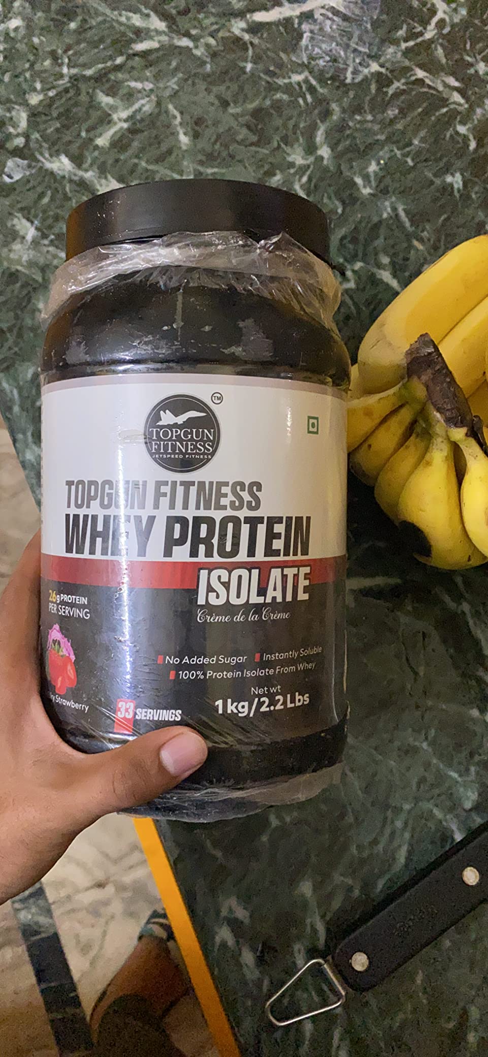 TOPGUN FITNESS 100% Whey Protein Isolate Powder, No Sugar, MOCHA ...