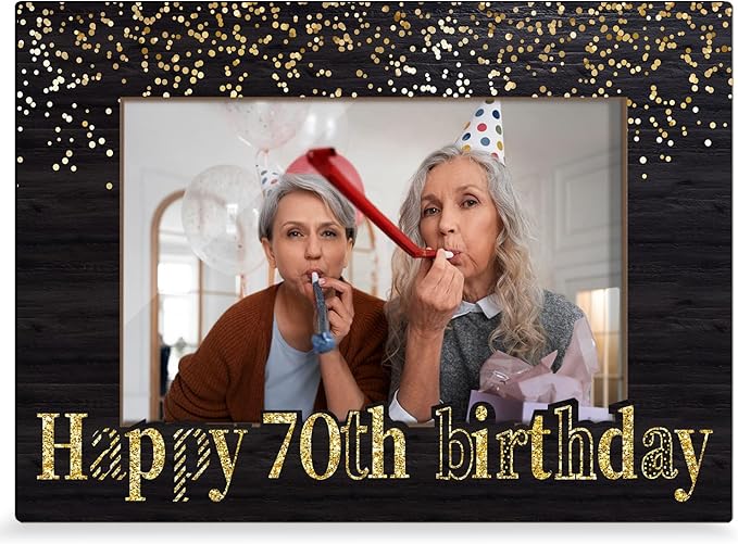 Amazon.com - yutogan 70th Birthday Picture Frame, 70 Years Old Grandma ...
