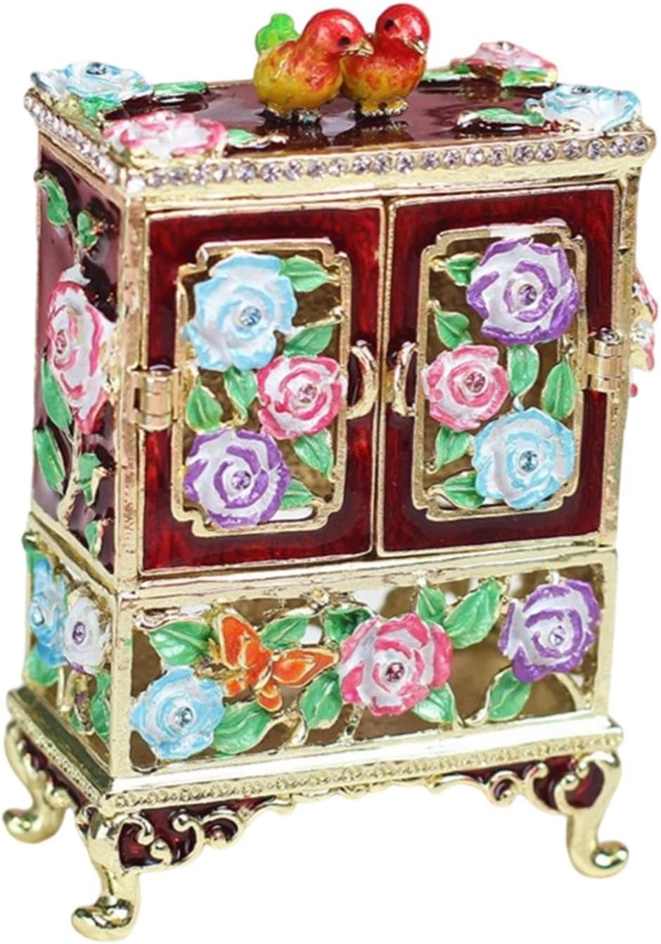 Amazon.com: HRYUBTC Cabinet Shaped Trinket Box, Vintage Style Trinket ...