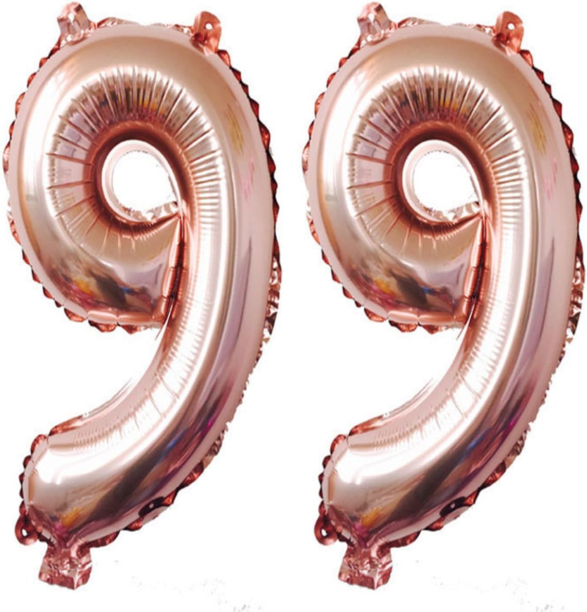 Amazon.com: 40inch Rose Gold Foil 99 Helium Jumbo Digital Number ...