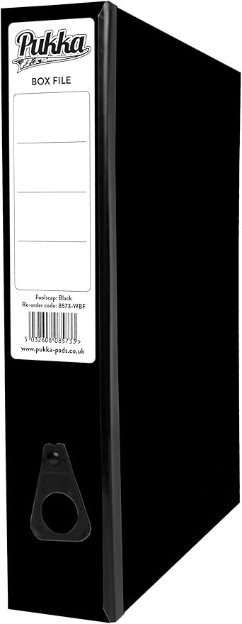 New Pukka Pads Foolscap Lock Spring Box Files 75mm Document A4 Paper ...