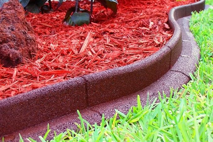 Amazon.com : 3" x 48" Rubber No Dig Landscape Garden Border Edging ...