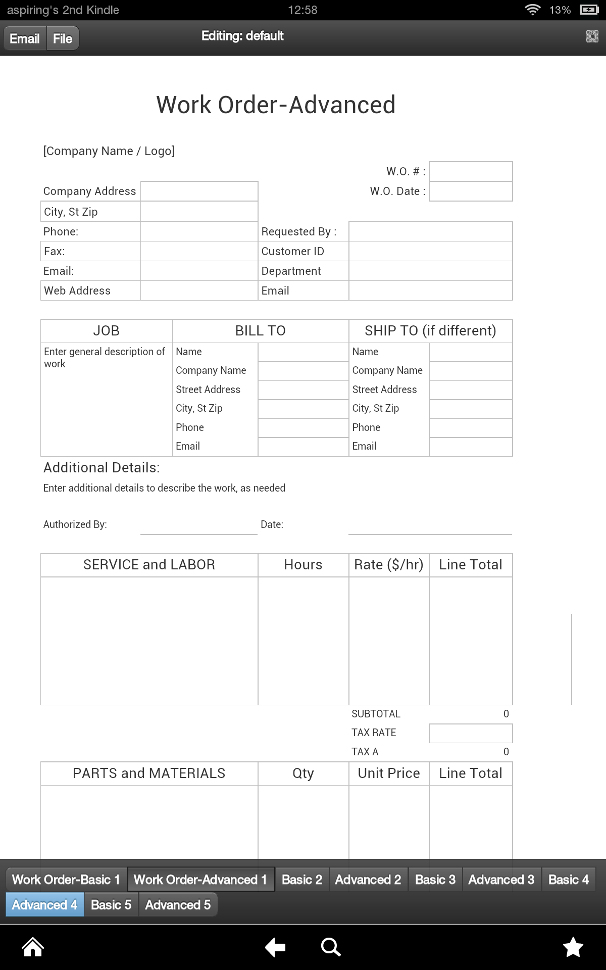 Work Order - App on Amazon Appstore