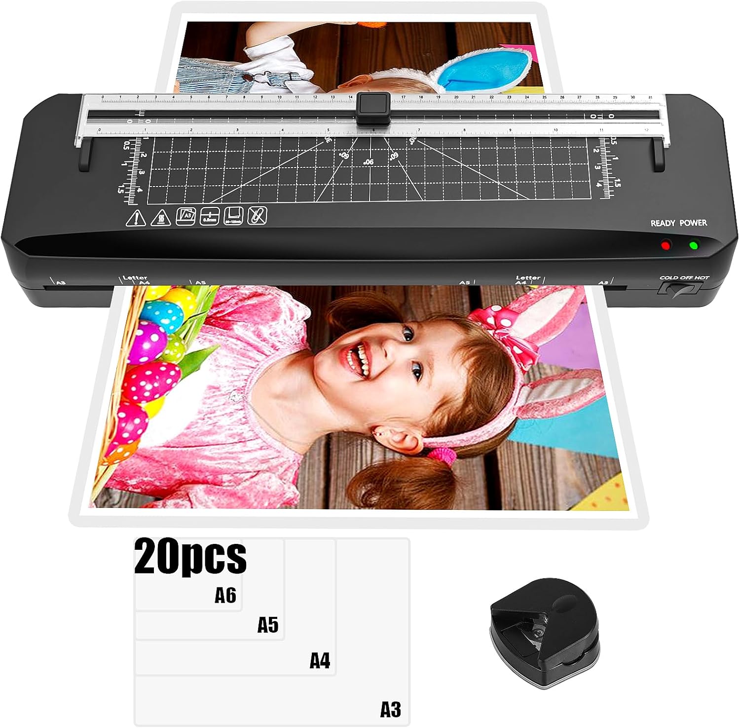 Amazon.com : Laminator, A3 Laminator Machine 70S Fast Warm-up,13 Inches Cold and Thermal ...