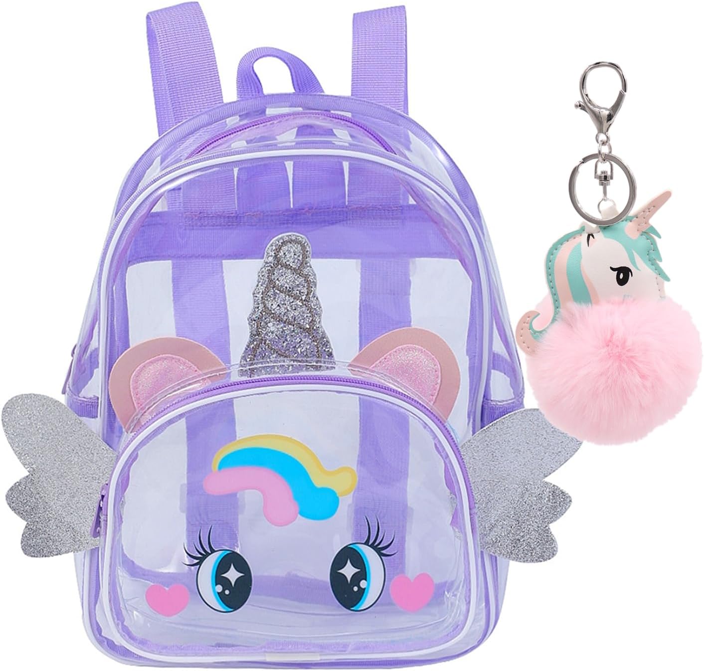 Amazon.com | ACEIOT Toddler Backpack, Clear Backpack for Girls, Unicorn ...