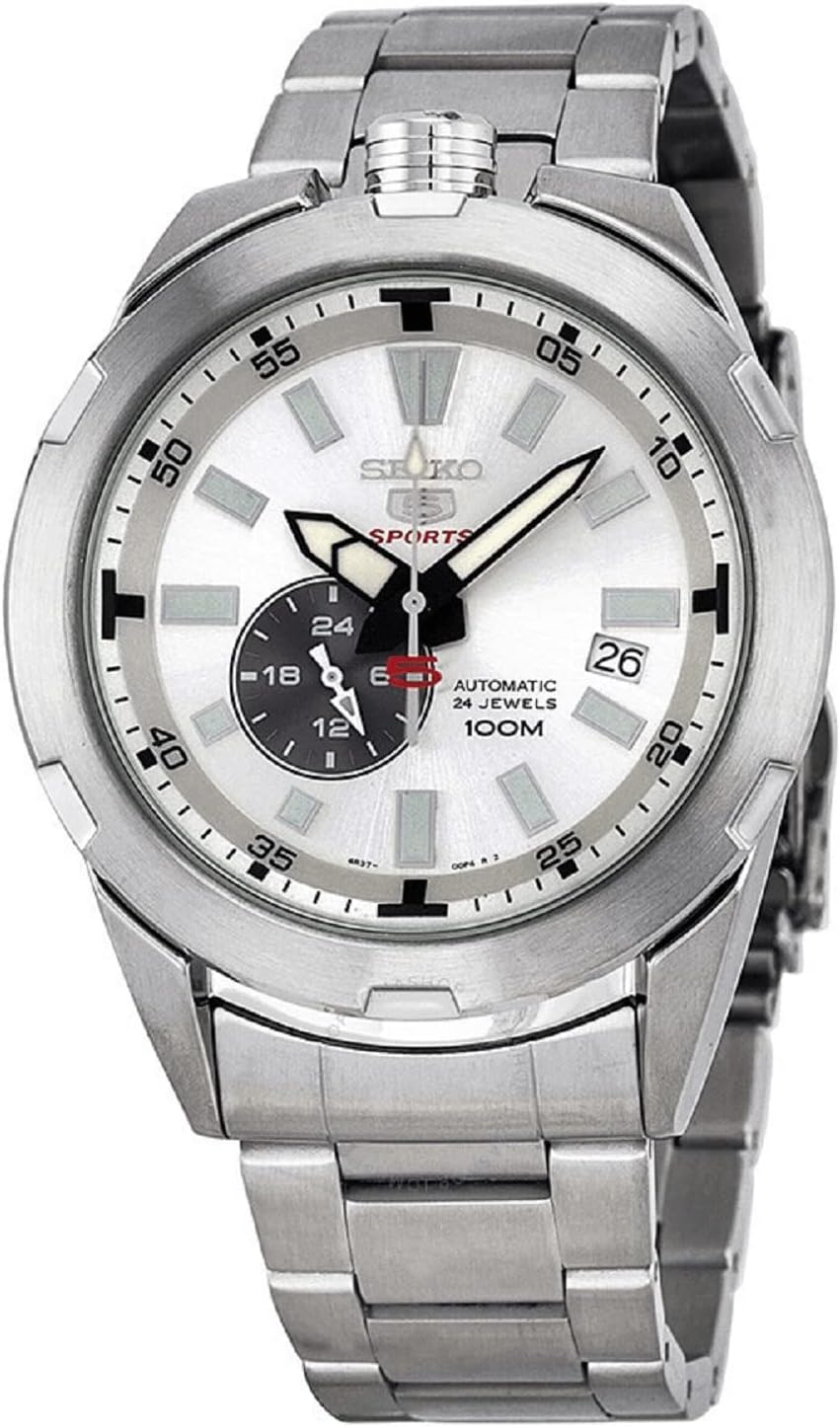 Amazon.com: Seiko 5 Sports Spacewalk 50th Anniversary Silver Dial ...