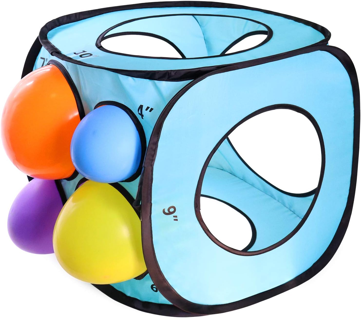 Amazon.com: 9 Sizes Balloon Szier Cube Box 4" - 12", Collapsible ...