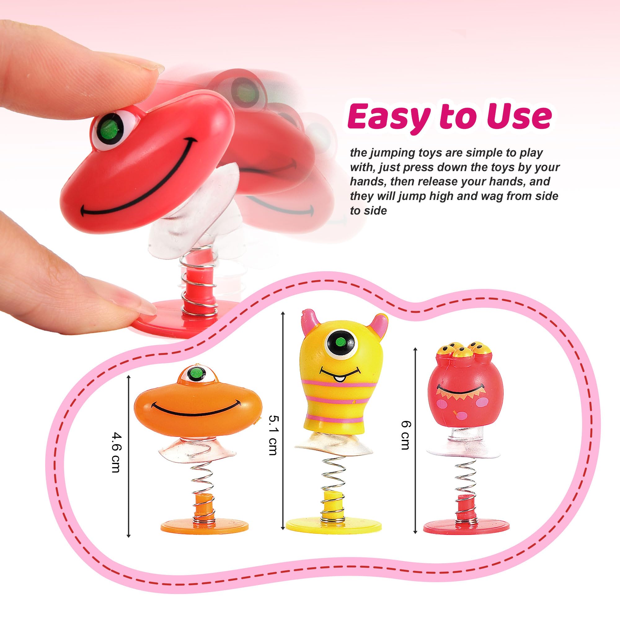 Spring Launcher Toys Virtcooy Spring Pop-Up Toys For Kids, Cartoon Bear ...