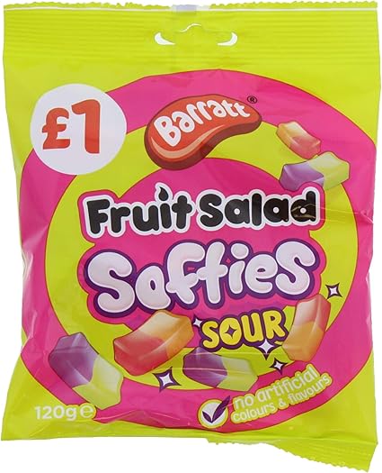 Barratt Fruit Salad Sour Softies (120g x 12) : Amazon.co.uk: Grocery
