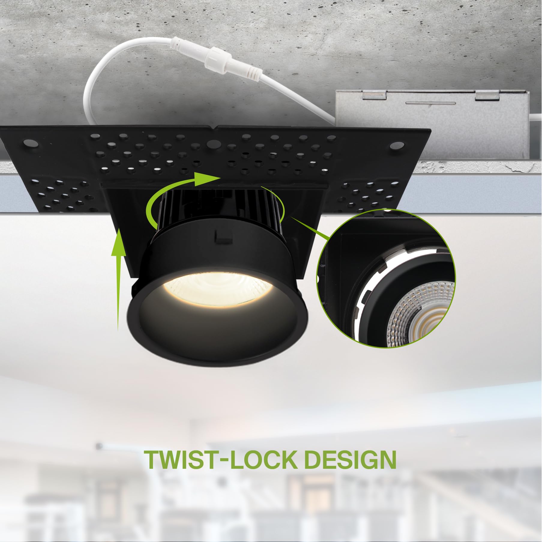 Snapklik.com : ASD Trimless LED Recessed Lighting 4 Inch, 15W 120V ...