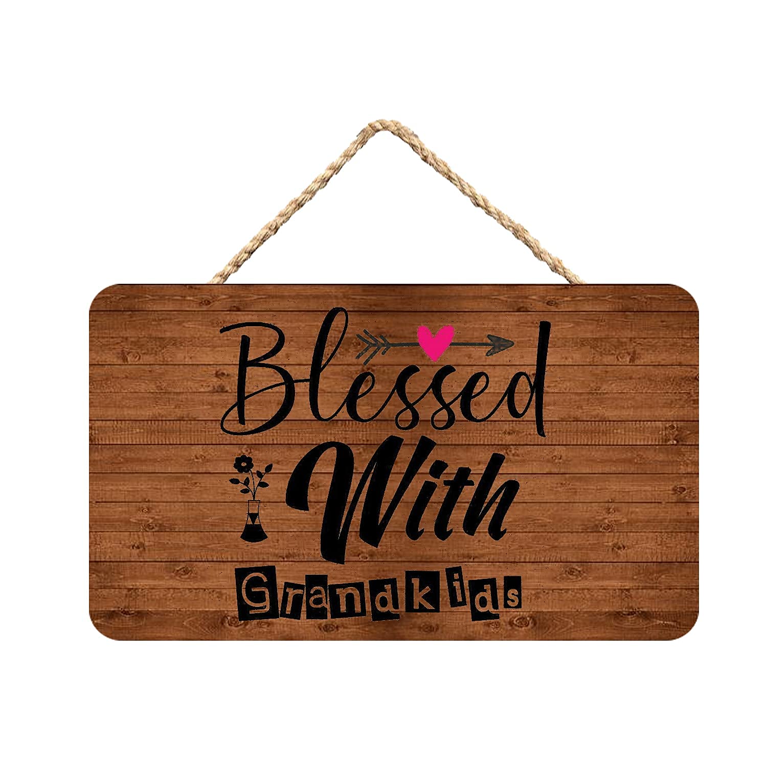 Rifosa Handicap Bathroom Wood Sign Disability Plaque Parking Wheelchair ...