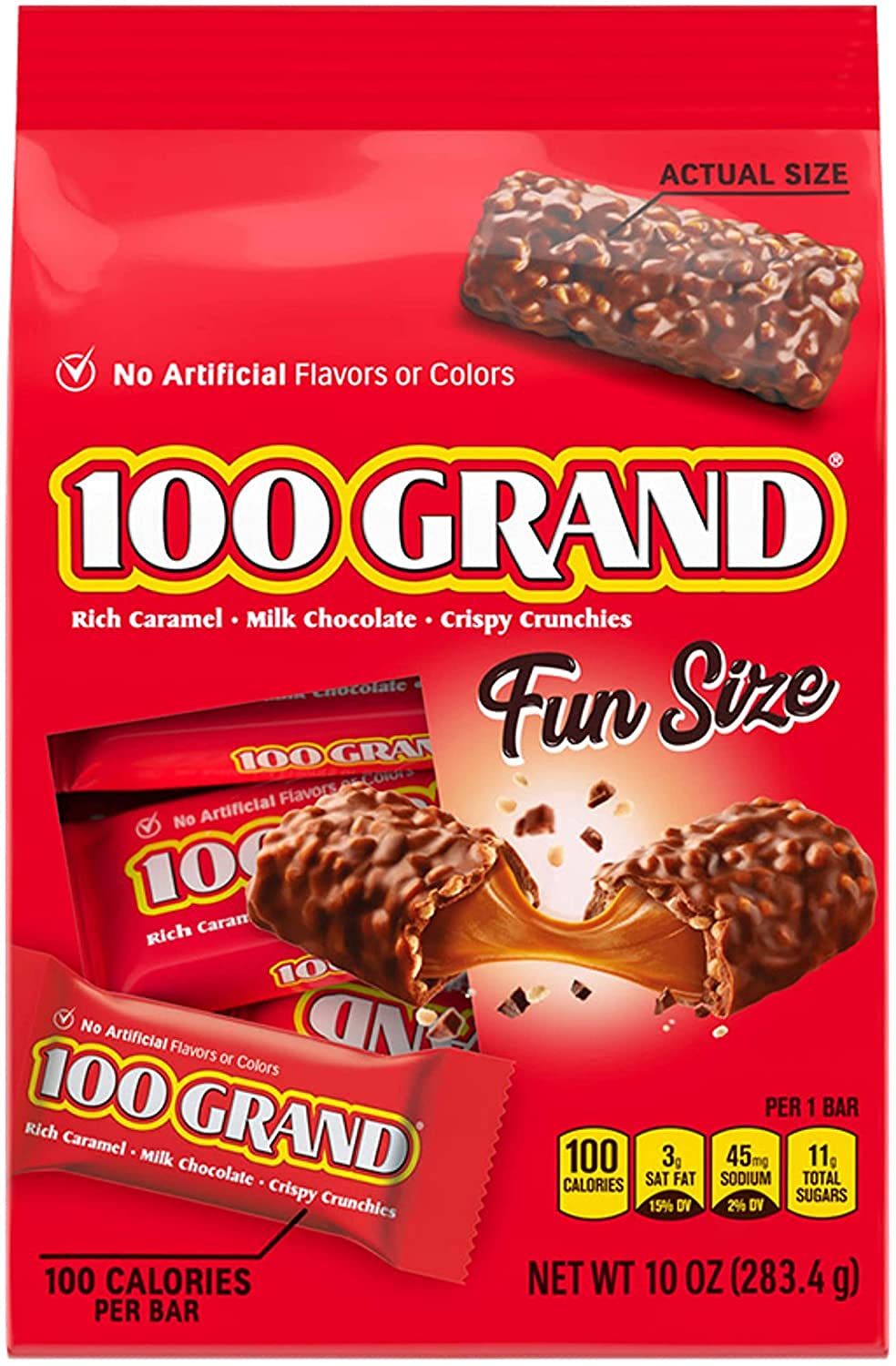 Snapklik.com : 100 Grand Milk Chocolate Fun Size Candy Bars