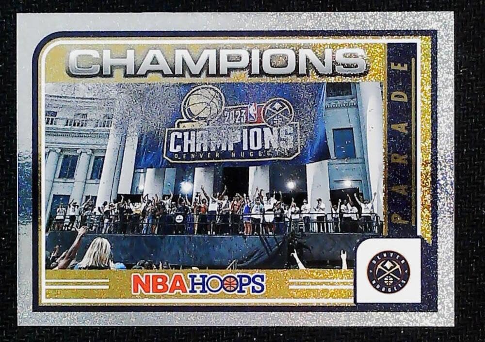 Amazon.com: 2023-24 Hoops #1 Denver Nuggets Champions Parade Silver ...