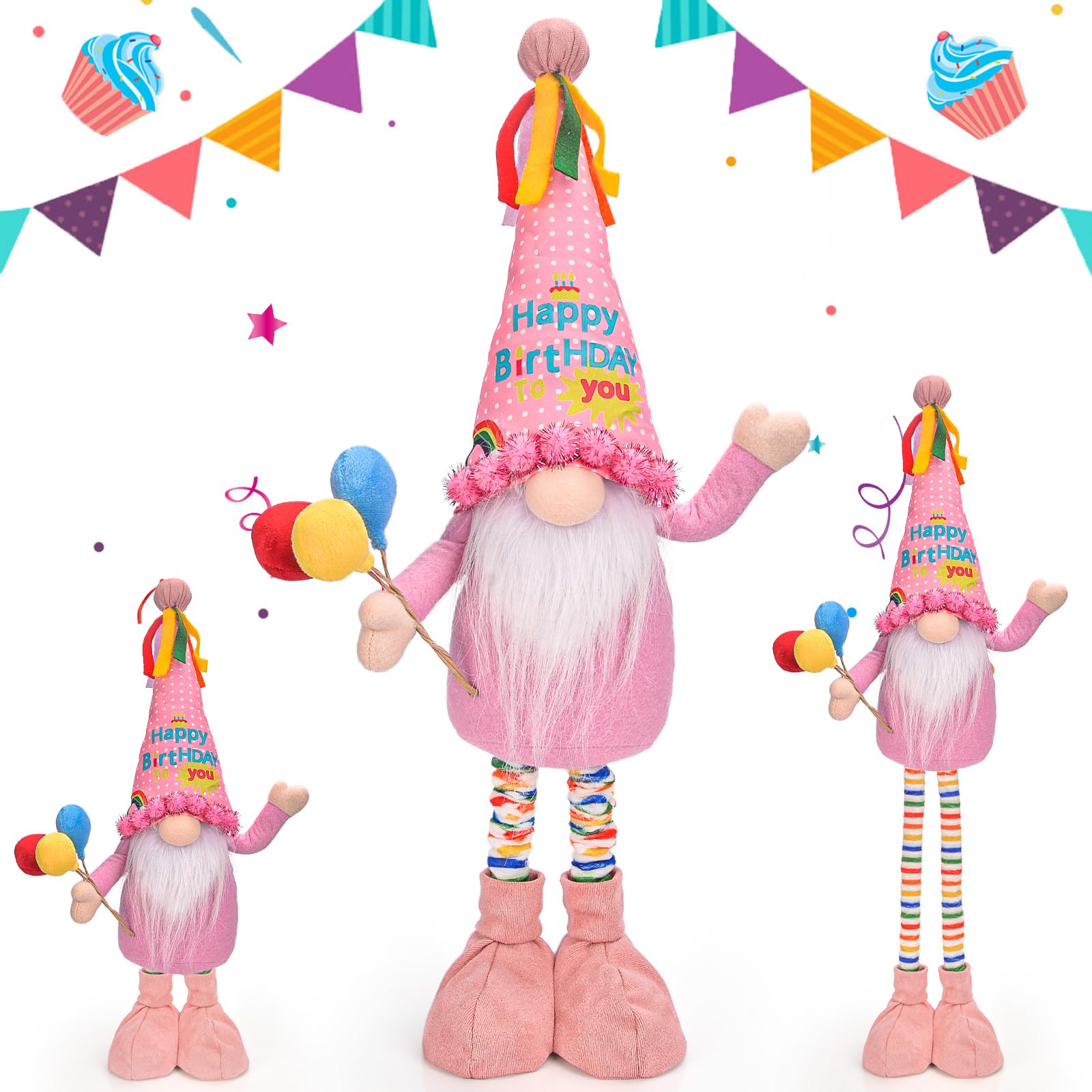 Amazon.com: Birthday Gnomes, Happy Birthday Gnomes Plush with ...