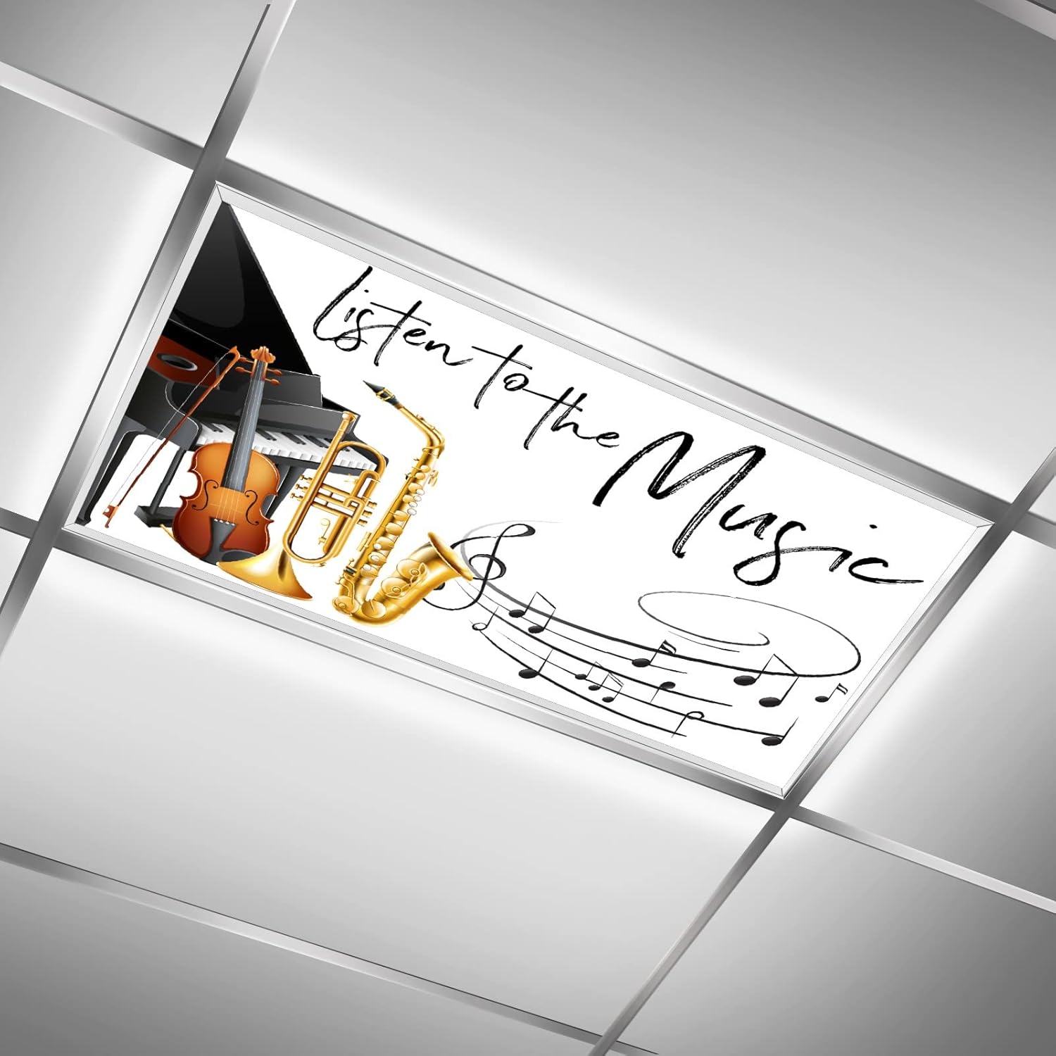 Ceiling Fluorescent Light Covers for Classroom Office Listen To The ...