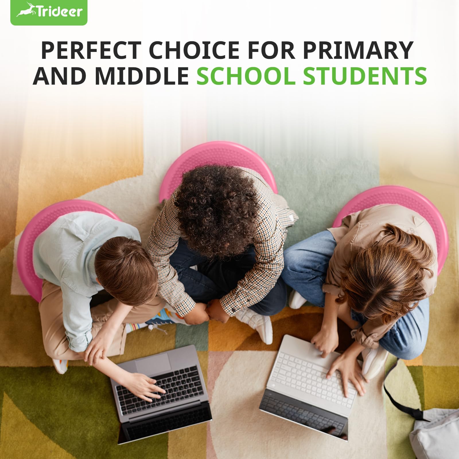 Snapklik.com : Trideer Inflated Wobble Cushion - Wiggle Seat For Sensory Kids