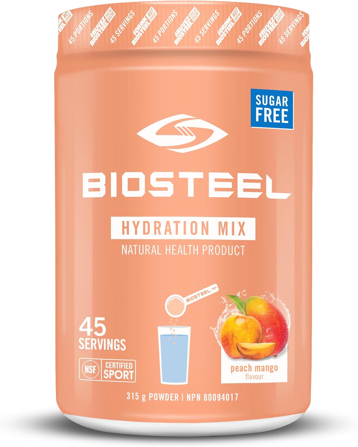 Amazon.com: BIOSTEEL Peach Mango Sport Drink Powder, 315 GR : Health ...