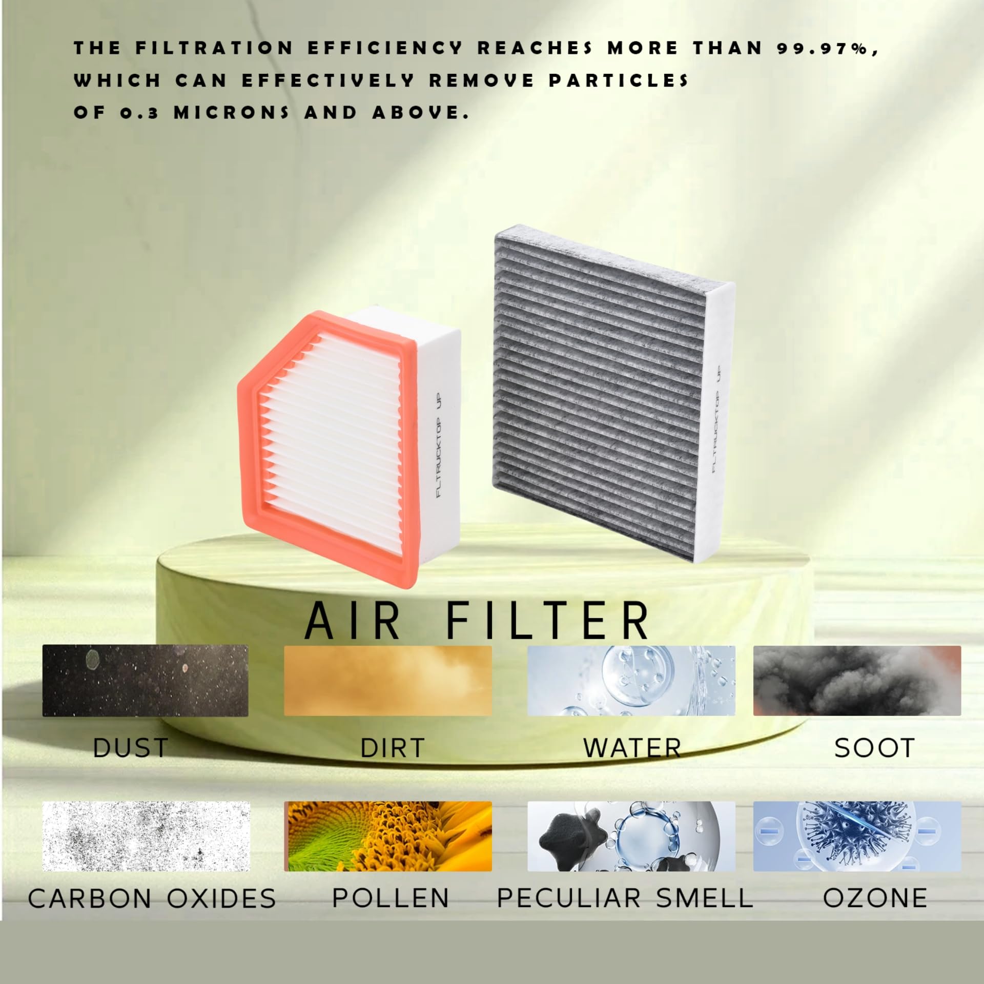 Cabin Air Filter With Carbon Engine & Cabin Air Filter Set For Nissan ...