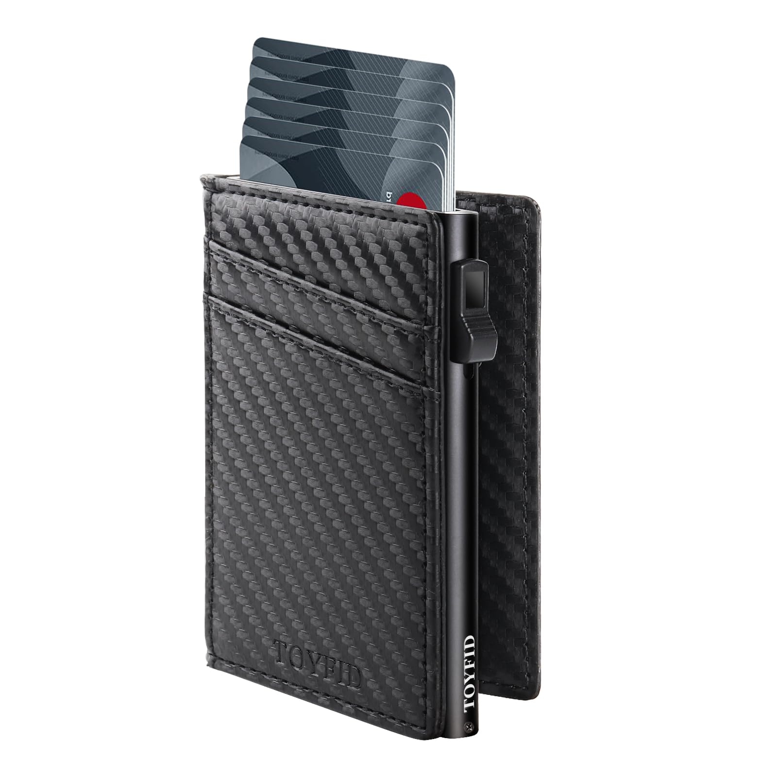 TOYFID Wallet for Men, Card Holder Pop Up Wallet, Credit Card Slim ...