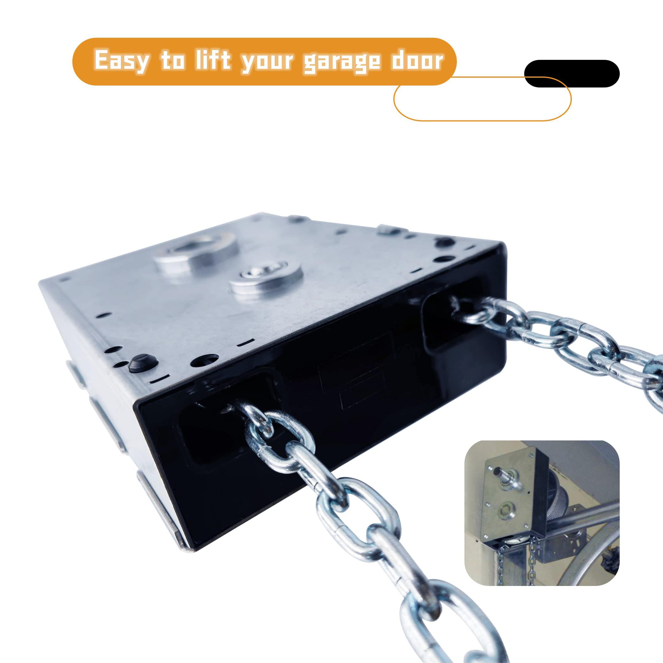 Snapklik.com : Garage Door Jackshaft Chain Hoist,1" Shaft Garage Chain ...