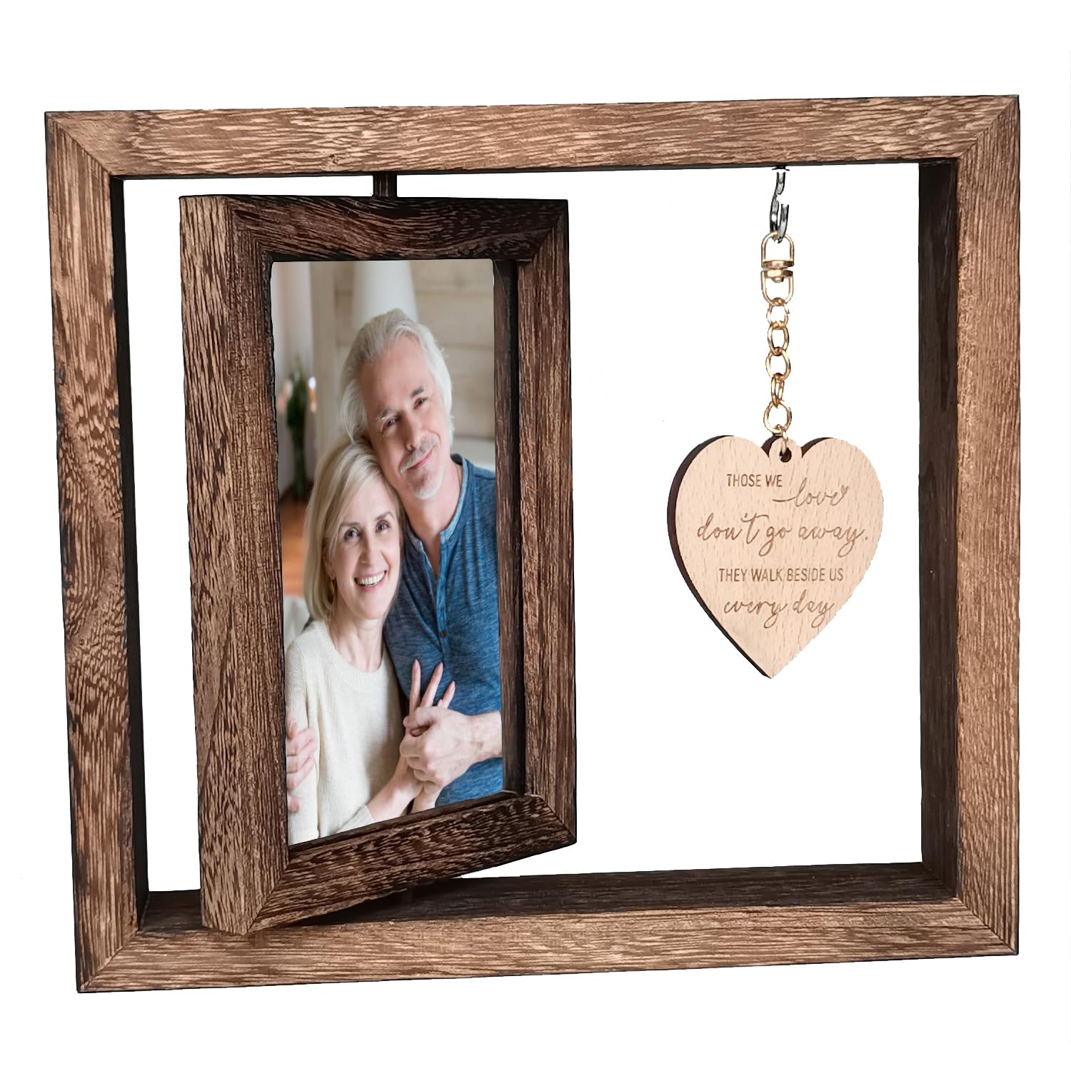 Memorial Photo Frame, Rotating Photo Frames, Sympathy Gifts for Loss of ...