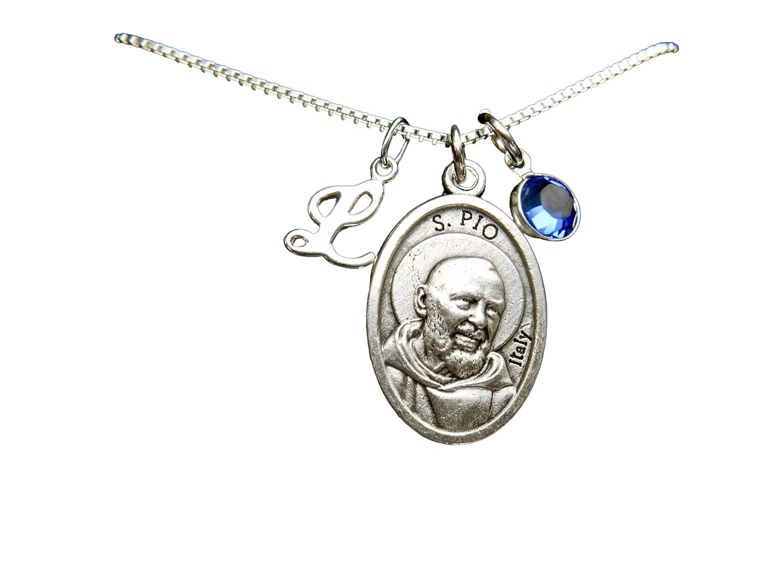 Amazon.com: Saint St Padre Pio - Father Pio - Personalized Initial ...