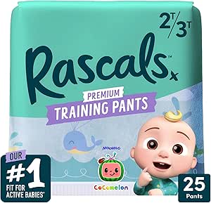 Amazon.com: Rascal + Friends Training Pants Size 2T-3T (25 Count) : Baby