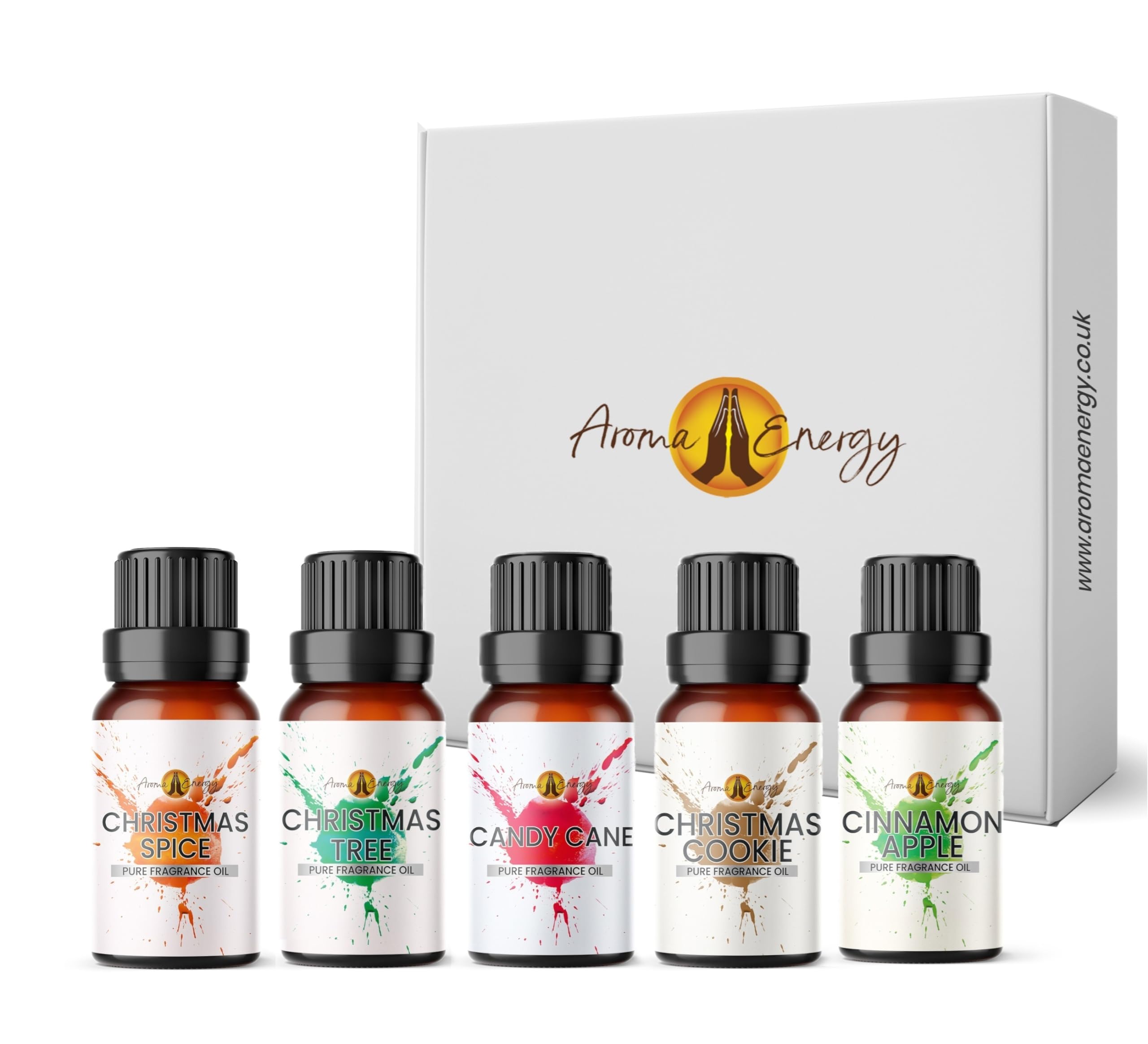 Christmas Time Fragrance Oil Set 5 x 10ml | Gift Box for Home Diffuser ...