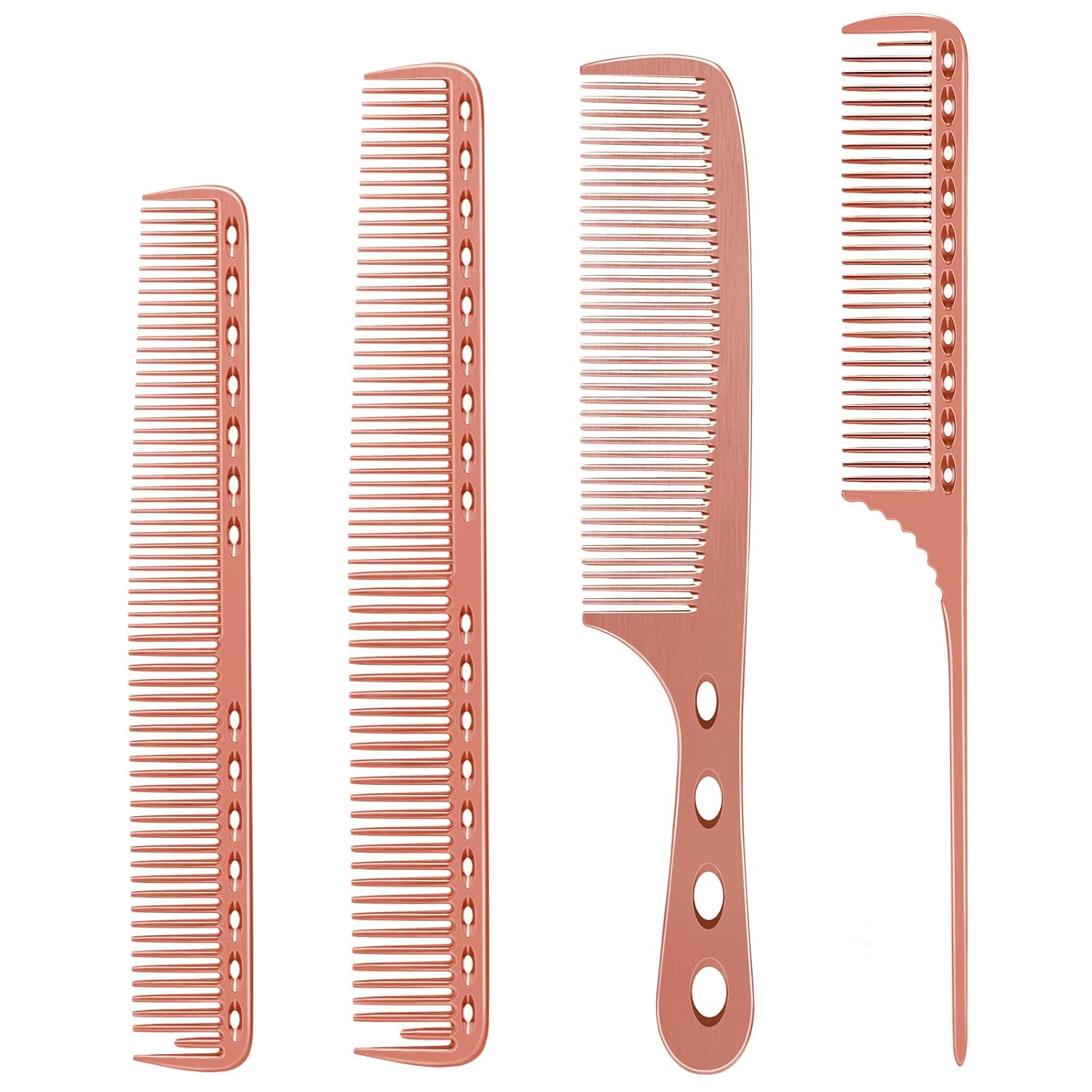 Amazon.com : Professional Barber Aluminum Comb Set for Dressing ...