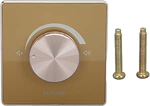 Wall Mount Volume Control, 50W Volume Controller Knob with Aluminum ...