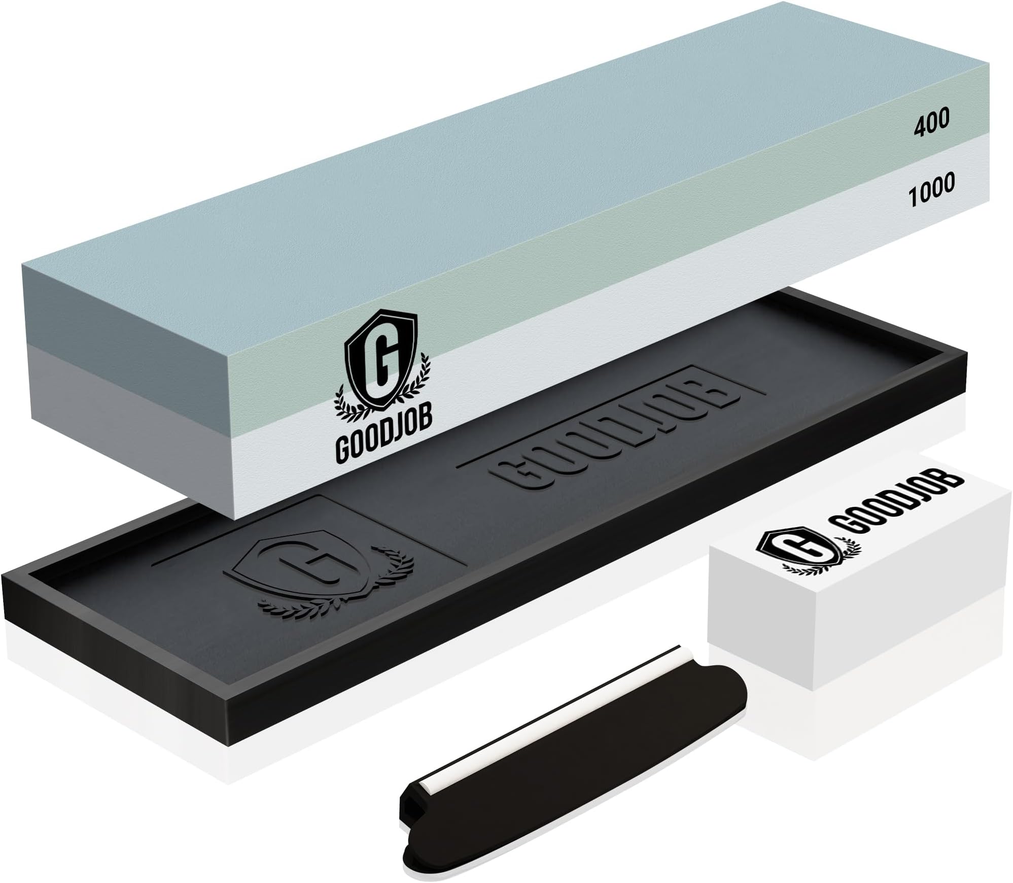 Amazon.com: Whetstone Sharpening Stone Kit Dual Sided 400/1000 Grit ...