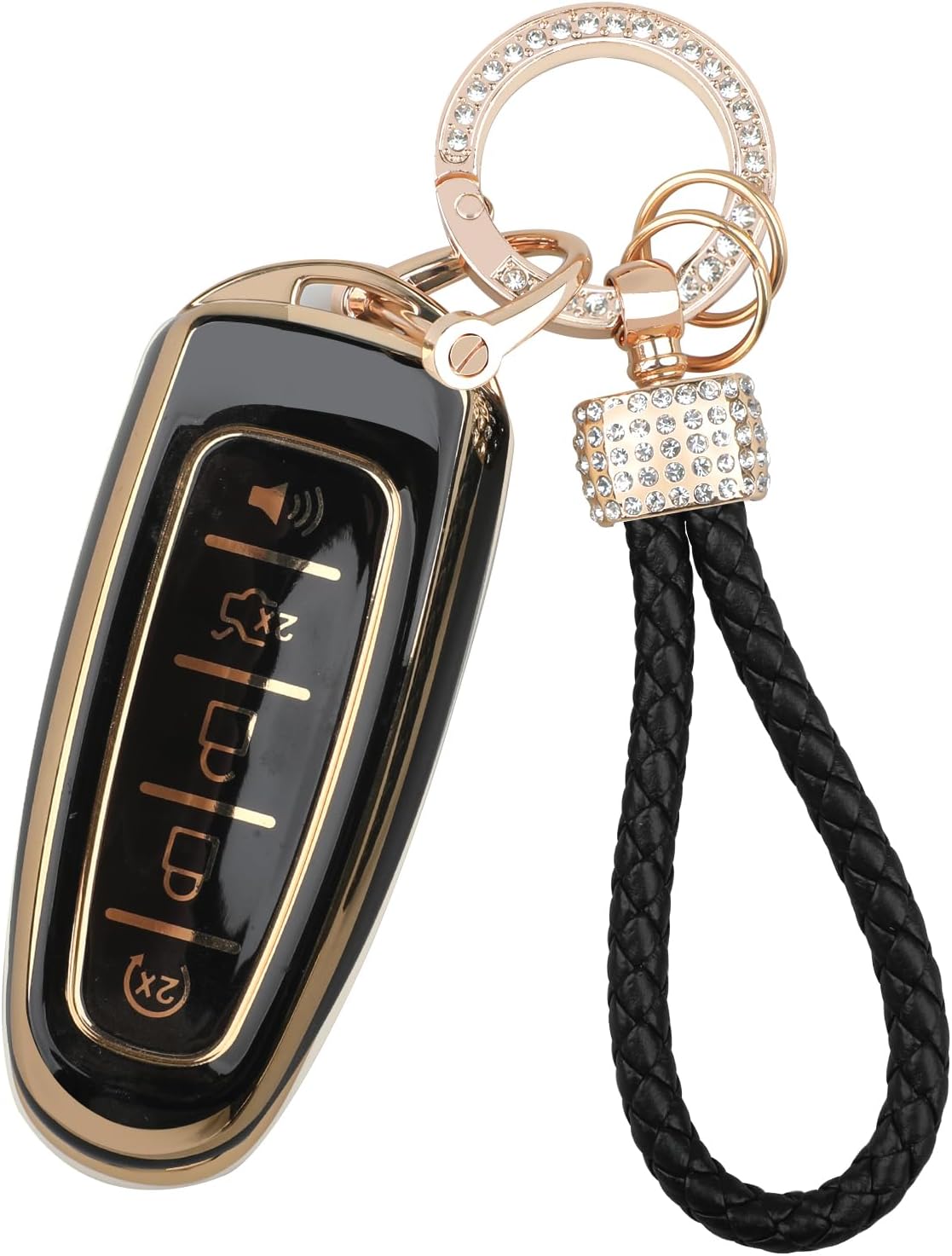 Amazon.com: WSAuto Key Fob Cover Keychain Kit Compatible with Ford C ...