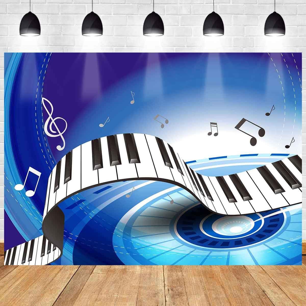 Amazon.com : Music Piano Keys Backdrop for Music Party Decorations ...