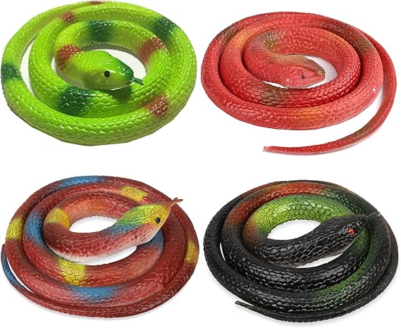 Amazon.com: RLINGX Rubber Snakes to Keep Birds Away - Realistic Fake ...