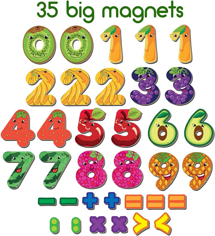 Magnetic Numbers for whiteboard – Fridge Magnets for Toddlers ...
