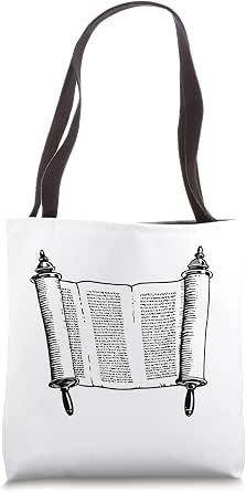 Amazon.com: Torah Scroll Synagogue Temple Tote Bag : Clothing, Shoes ...
